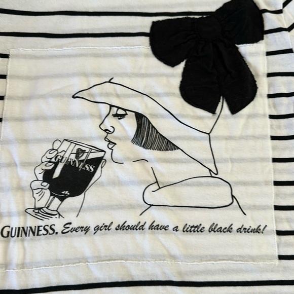 Guinness | Tops | Guinness Beer Official Merchandise 34 Sleeve Black ...